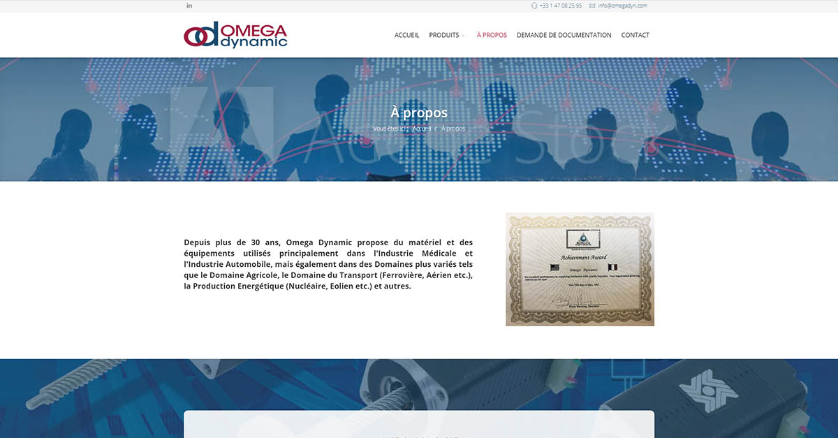 Présentation du distributeur officiel France Omega Dynamic