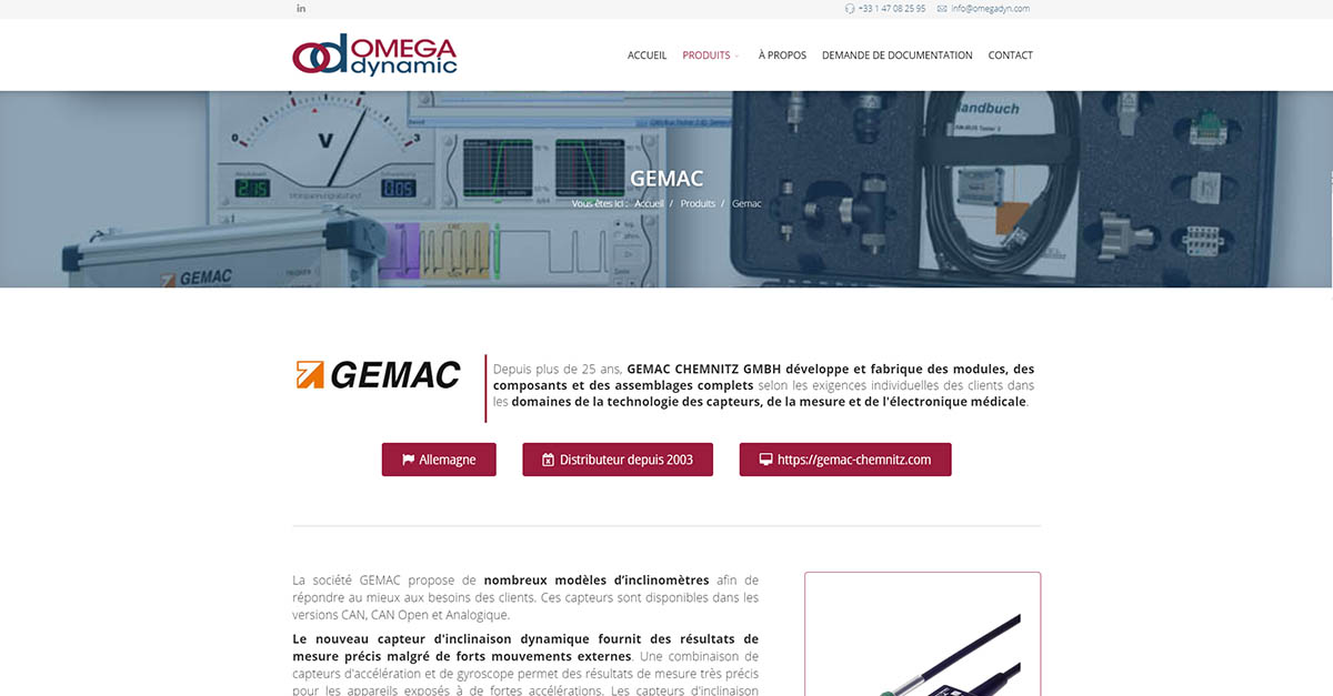 Gemac distribué en France par Omega Dynamic